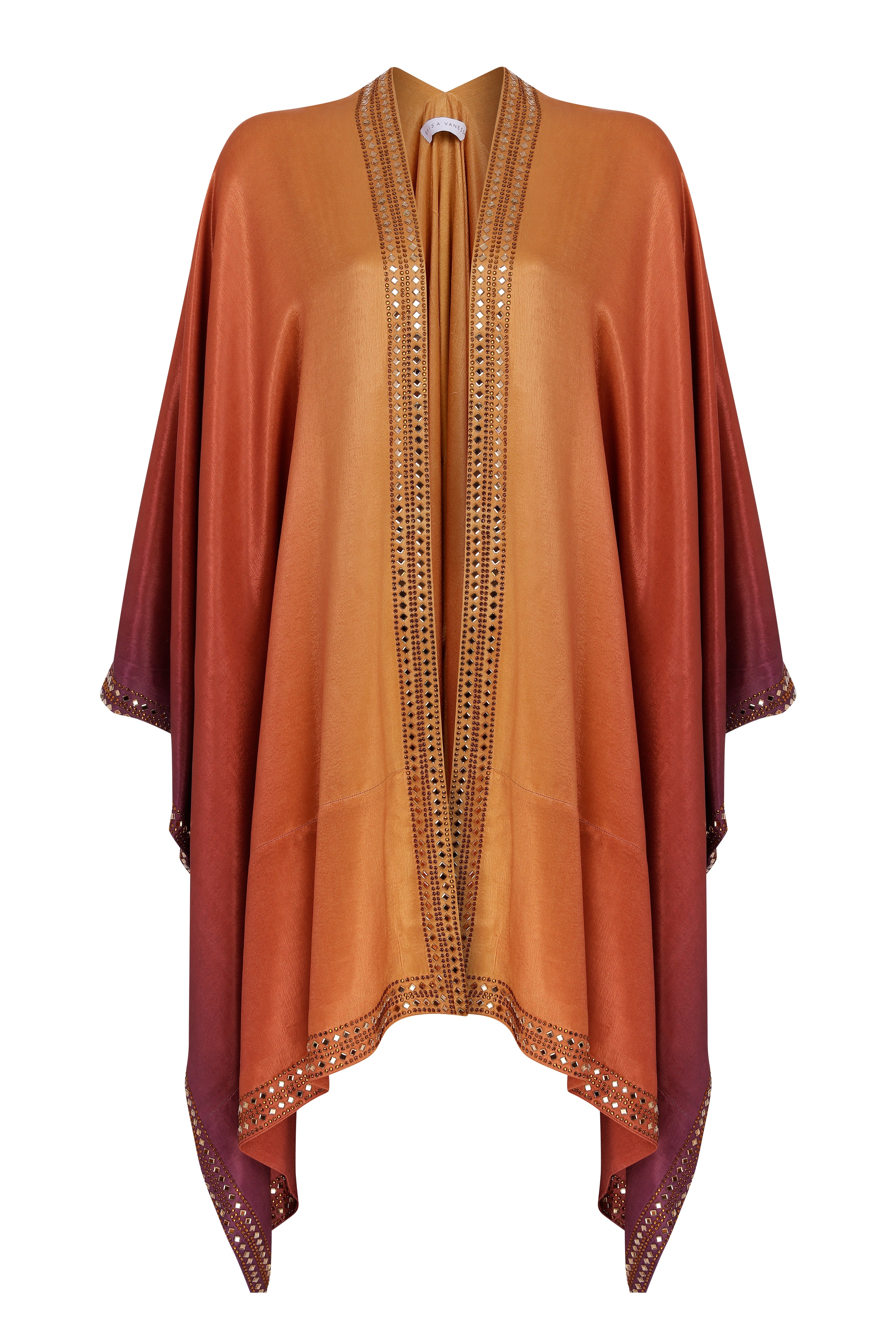 Strass Embellished Multicolored Kimono – RAISA VANESSA