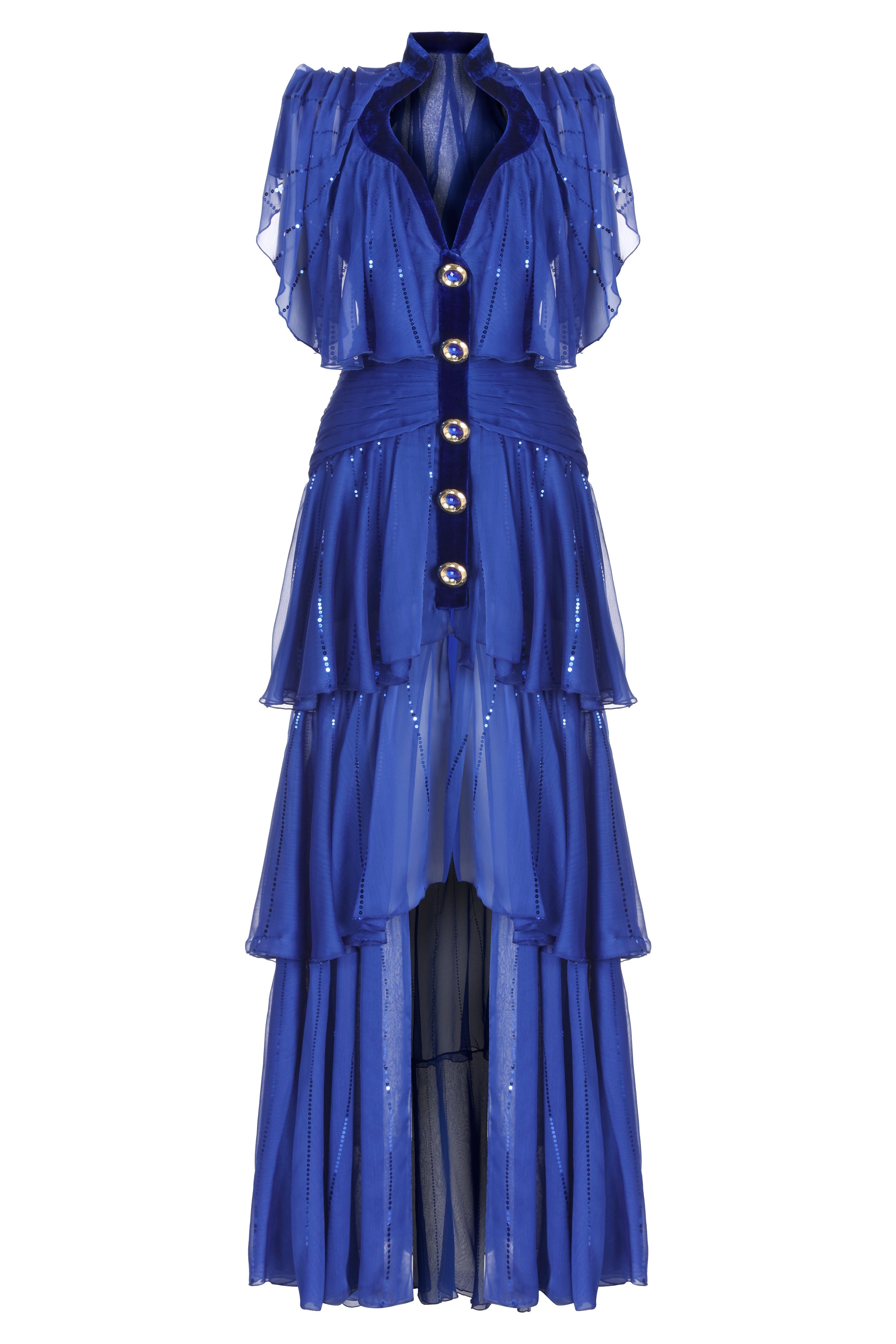 Ruffled Tulle Maxi Dress – RAISA VANESSA